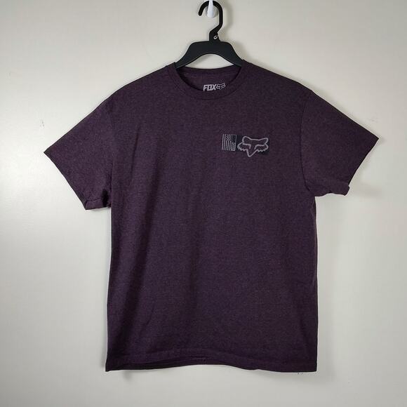 Fox | Shirts | Fox Racing Burgundy Red Tshirt Fox Head Logo Racing ...